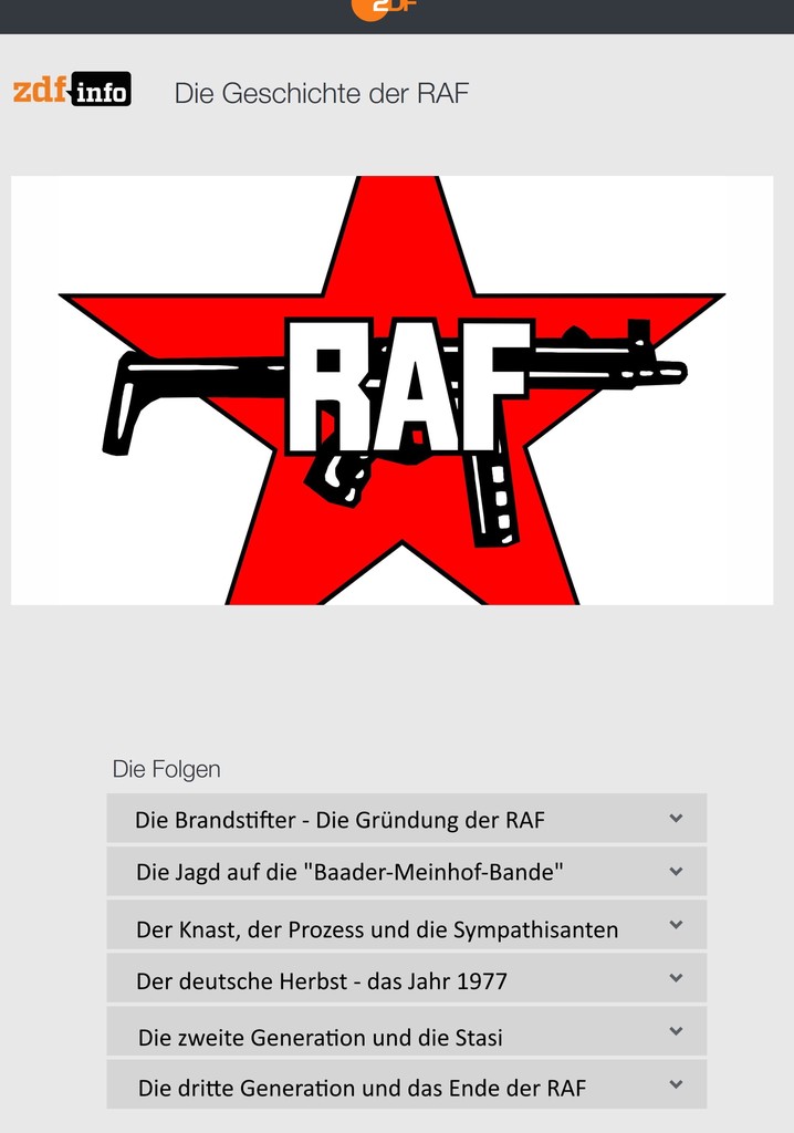 Die Geschichte der RAF - Stream: Jetzt online anschauen