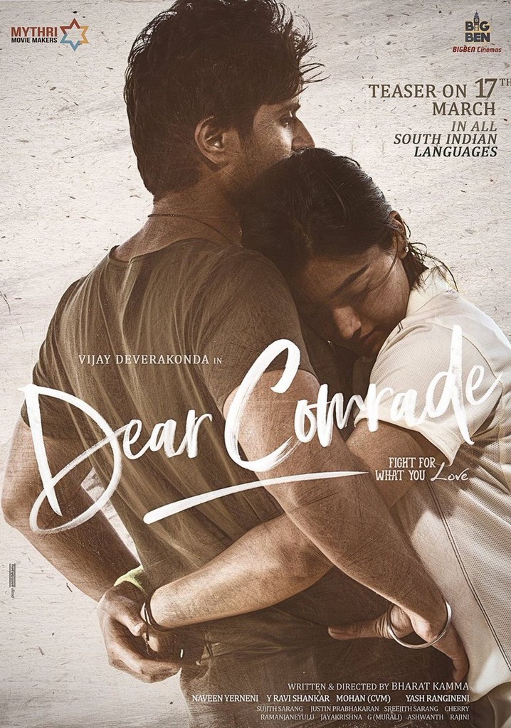 Dear Comrade streaming: where to watch movie online?