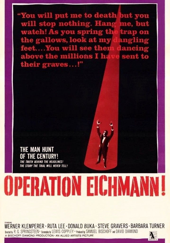 Operation Eichmann streaming: where to watch online?