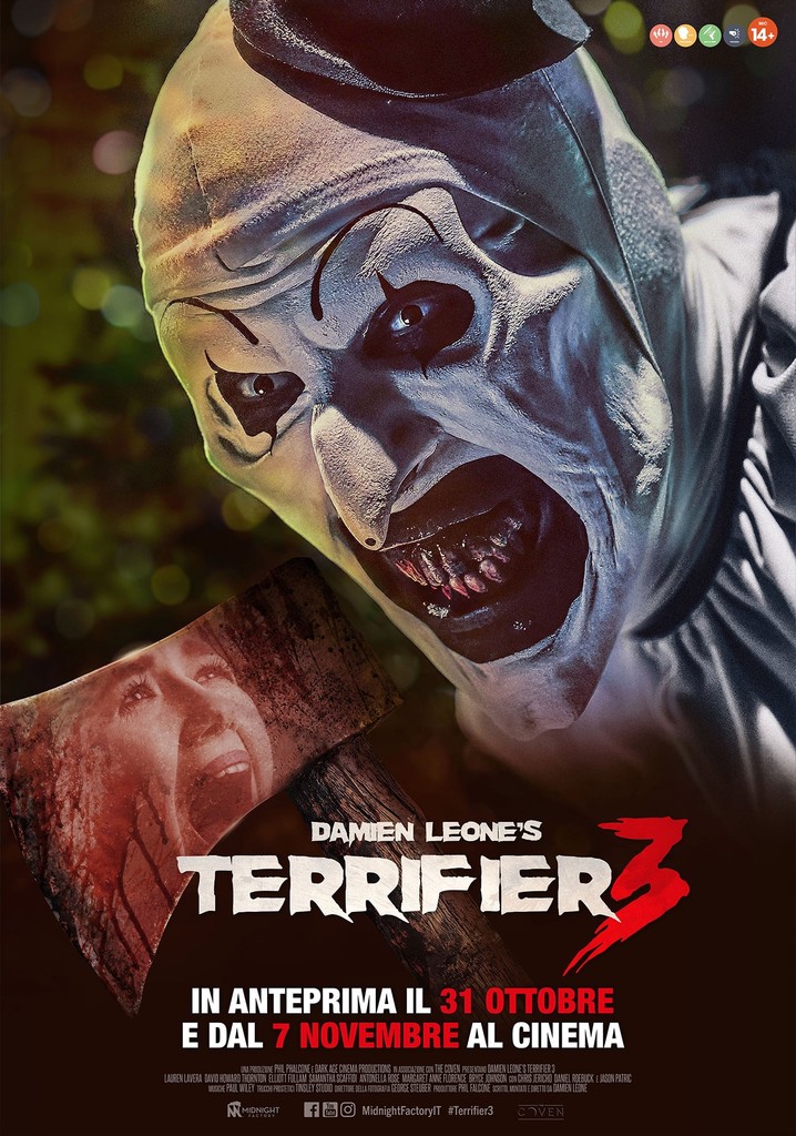 Terrifier 3 - film: dove guardare streaming online